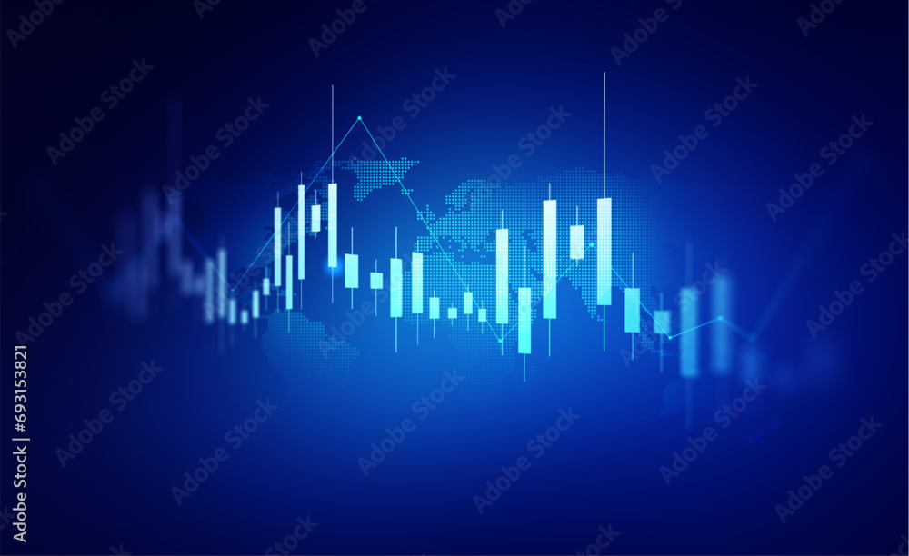 Stock market investment trading graph growth.Investment finance chart ...