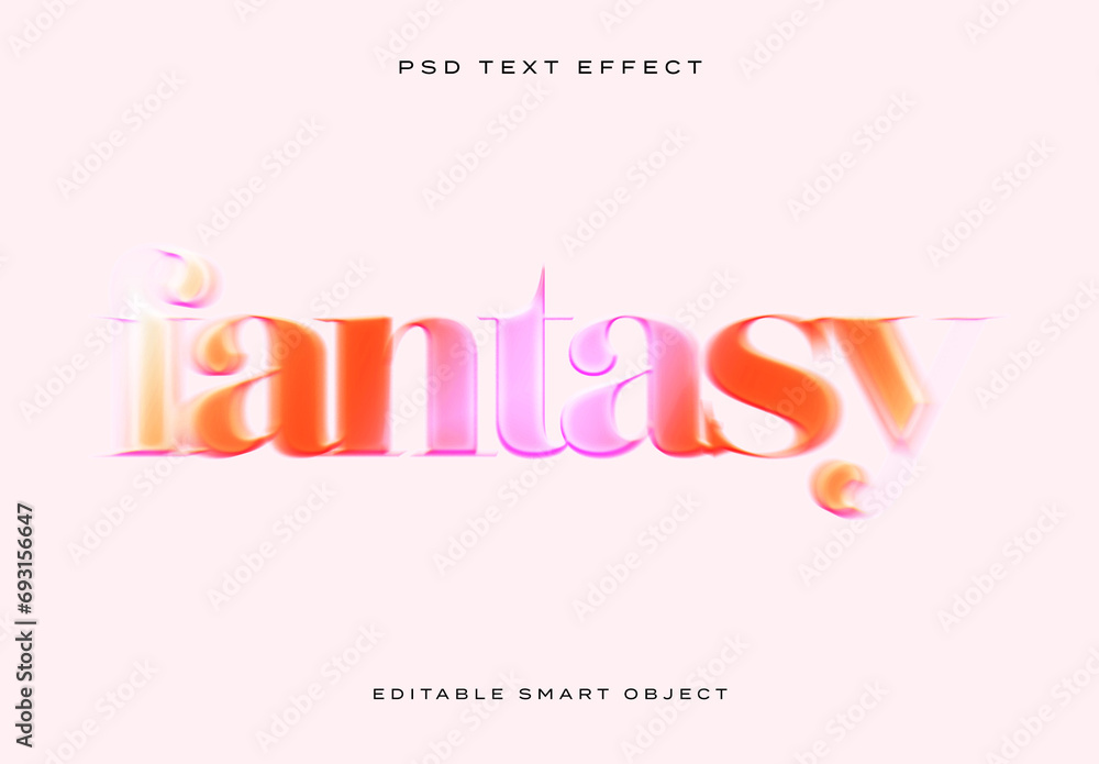 Colorful Dissolving Text Effect Mockup Stock Template | Adobe Stock