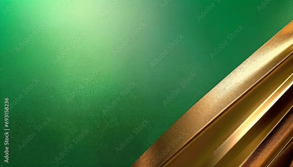 metallic green foil texture polished glossy abstract background with ...