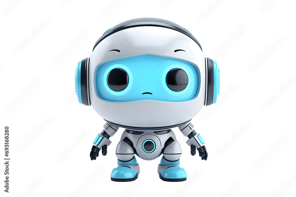 3D chat bot neural network, AI servers and robots technology, artificial bot mind, and ...