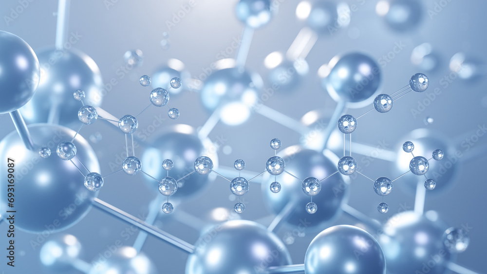cimetidine molecular structure 3d, flat model, histamine h2 receptor ...
