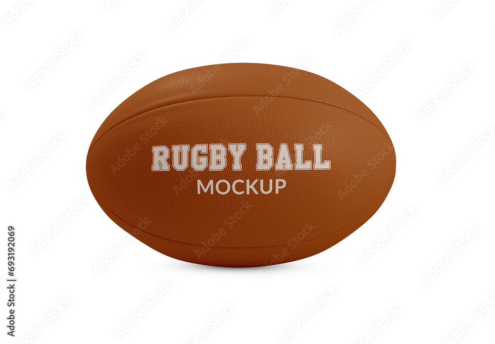 Rugby Ball Mockup Stock Template | Adobe Stock