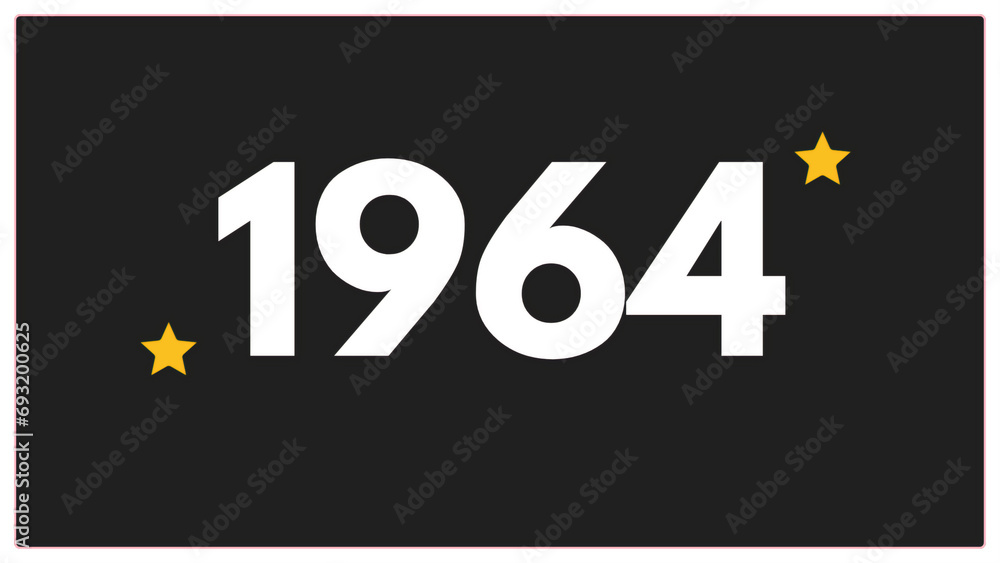 Vintage 1964 birthday, Made in 1964 Limited Edition, born in 1964 ...