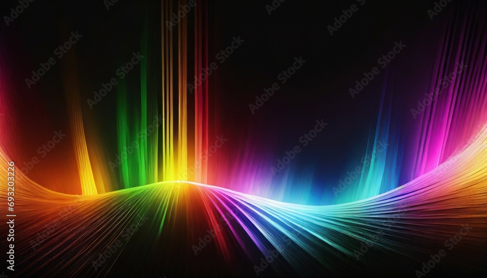 colorful spectrum lights with black background 8k resolution best for ...