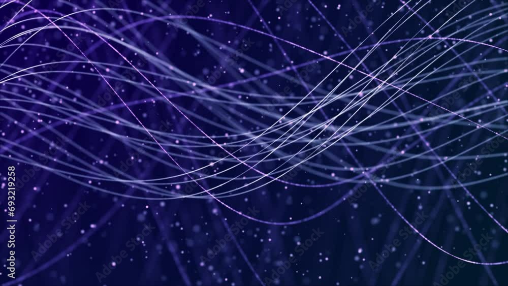 Shining particles with bokeh effect and soft light on dark background ...