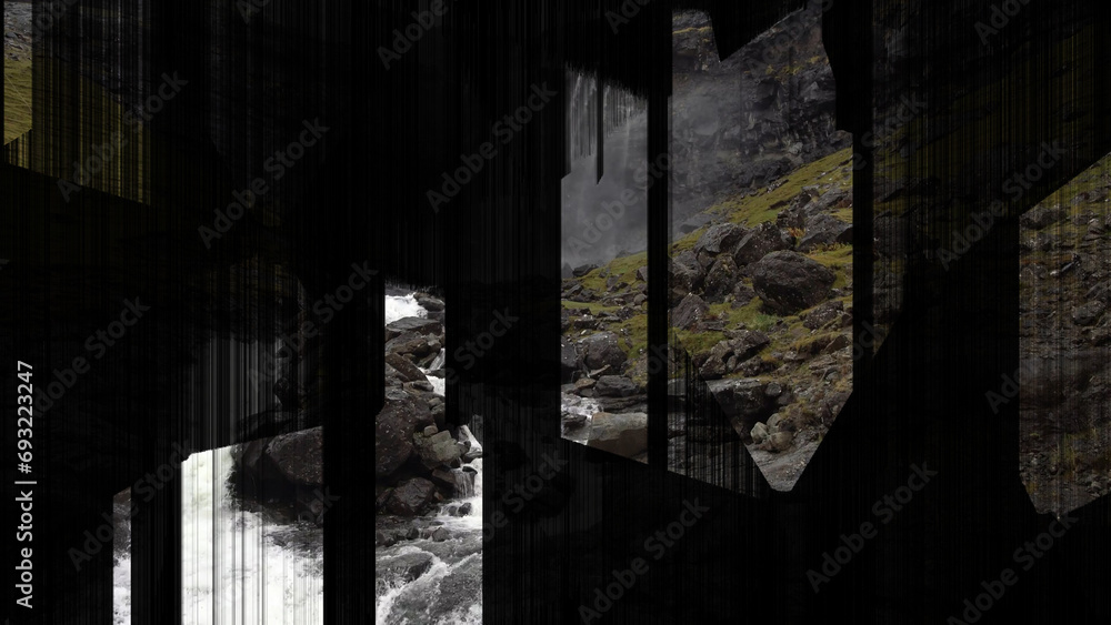 Fractured Light Transition Stock Template | Adobe Stock