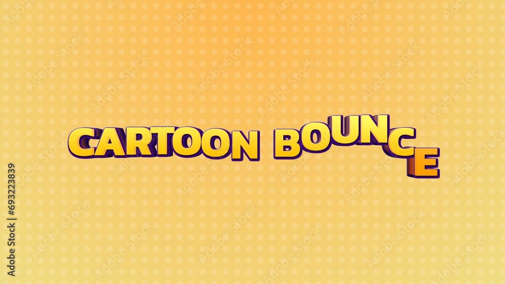 Bouncy 3D Cartoon Text Title Intro Stock Template | Adobe Stock