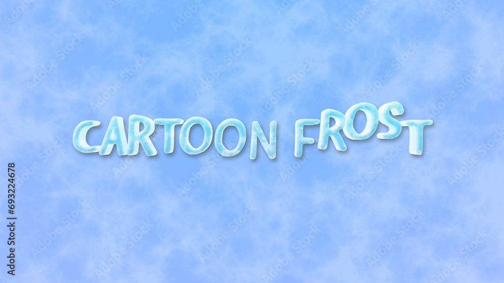 Frozen Frost Animated Snow Text Title Intro Stock Template | Adobe Stock