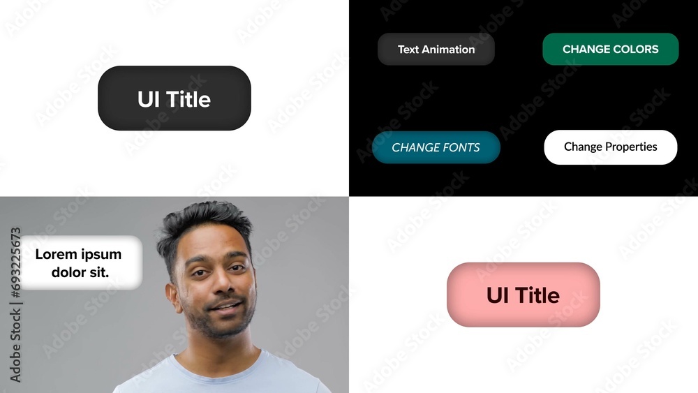 UI Title Overlay with Inner Shadow Stock Template | Adobe Stock