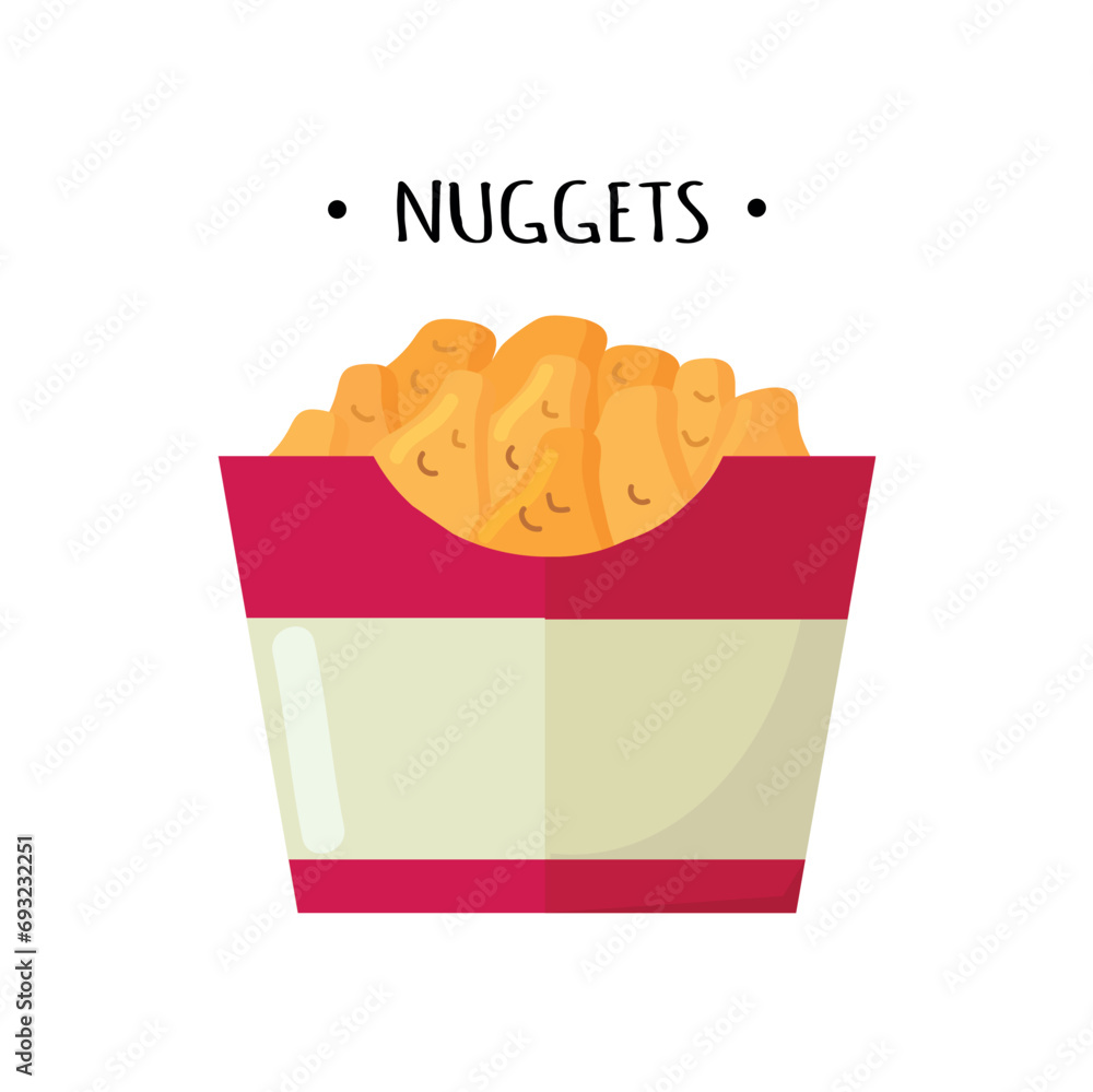 Chicken nuggets icon clipart avatar logotype isolated vector ...