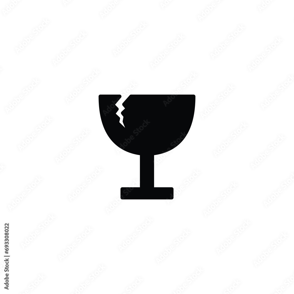 fragile icon, fragile sign vector for web site Computer and mobile app ...