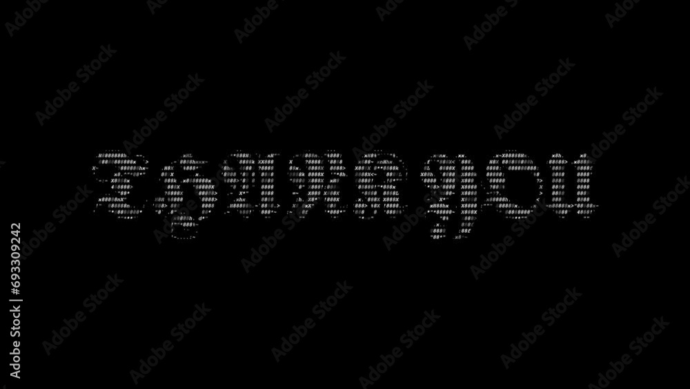 Thank you ascii animation on black background. Ascii art code symbols ...