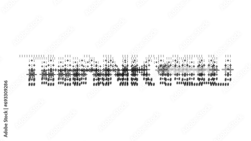 Thank you ascii animation on white background. Ascii art code symbols ...