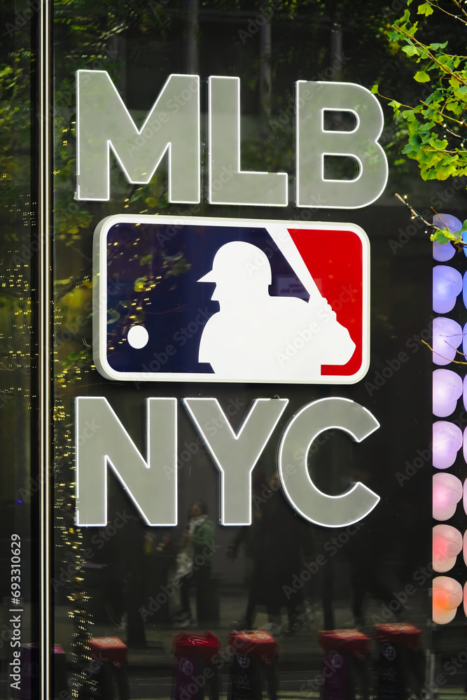 New York, NY - November 23, 2023: MLB Major League Baseball NYC ...