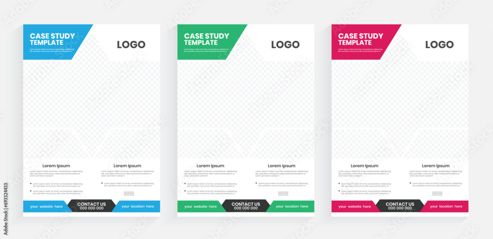Case study flyer design, Business case study layout, Editable corporate ...