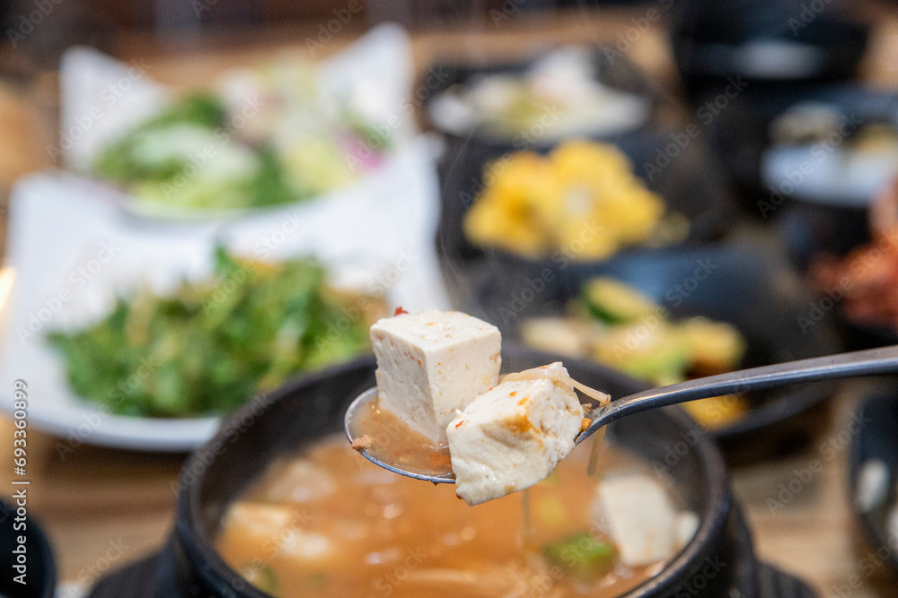 doenjang stew, bean paste stew Stock Photo | Adobe Stock