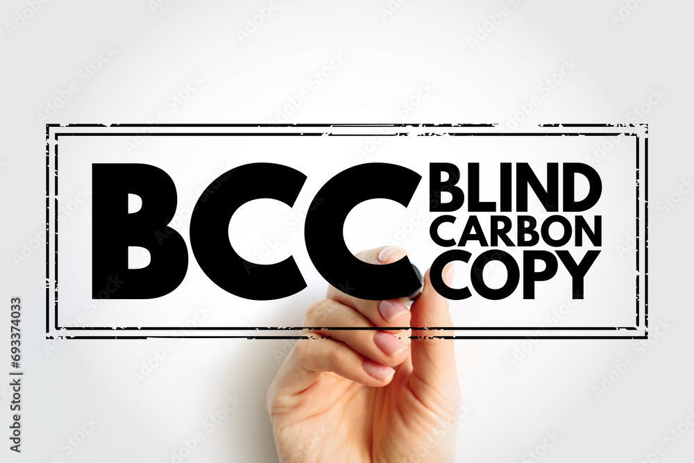 BCC Blind Carbon Copy - allows the sender of a message to conceal the ...