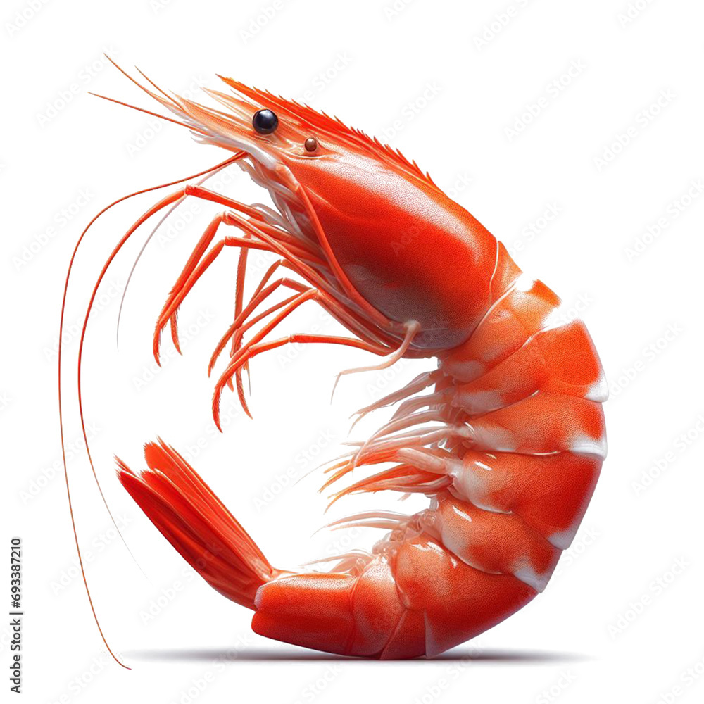 red shrimp transparent background Stock Photo | Adobe Stock