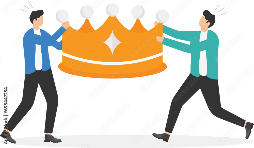 Vecteur Stock Staff conflict or employee argument, fighting for job ...