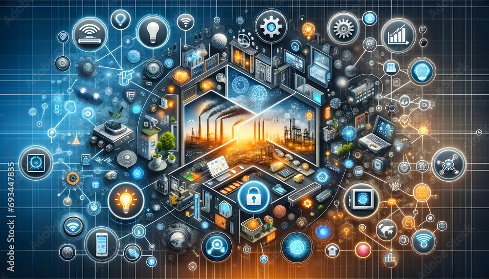 Integrated IoT Ecosystem: Smart Homes, Industry, and Wearables created ...
