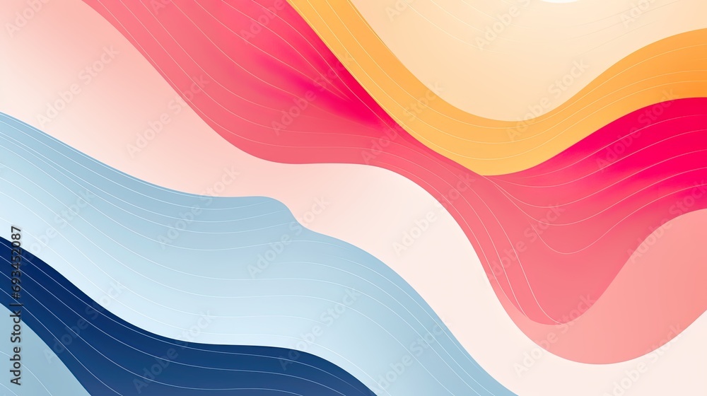 wavy line curve linear wave free form Abstract line art waves contour ...