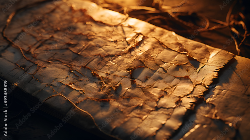 Charred wood bark light brown texture. Detailed macro close-up view of ...