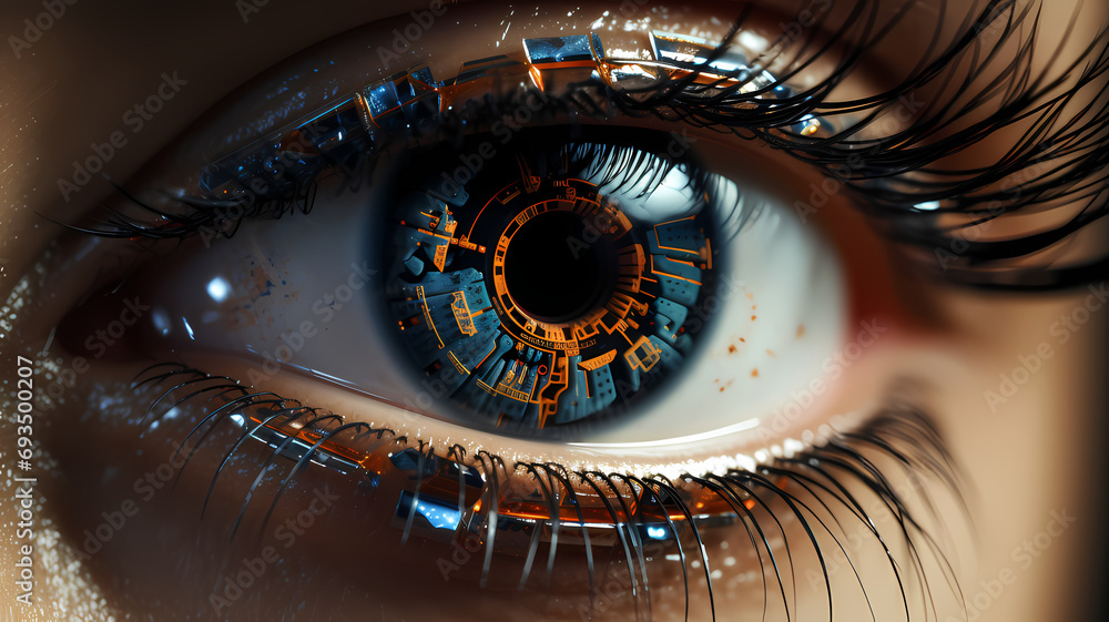 AR/VR augmented reality virtual reality becoming part of life concept ...