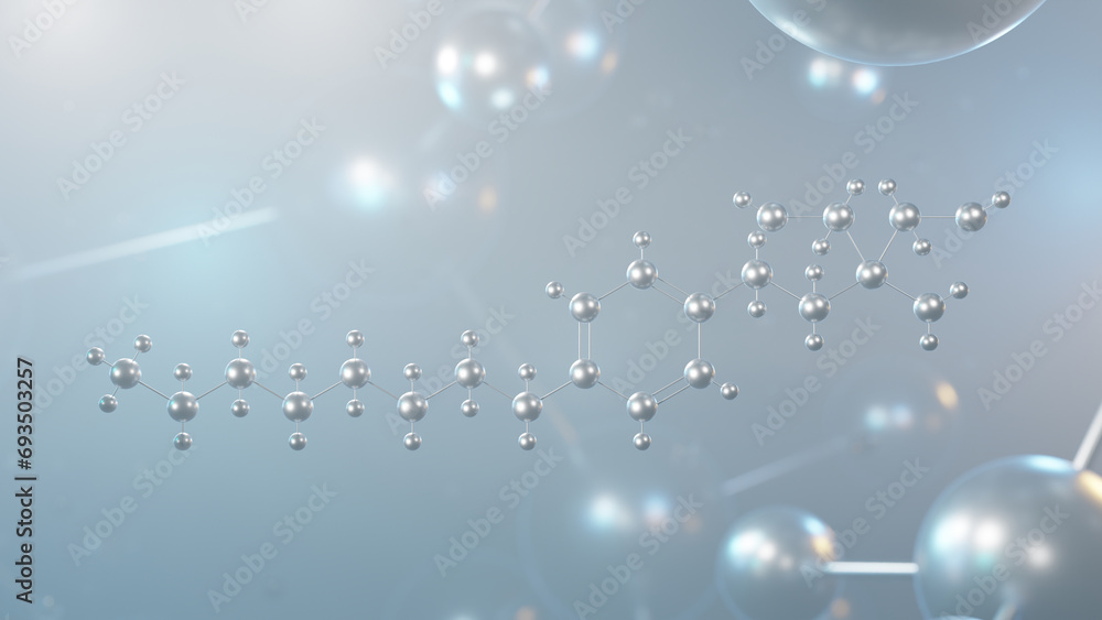 fingolimod molecular structure, 3d model molecule, immunomodulatory ...