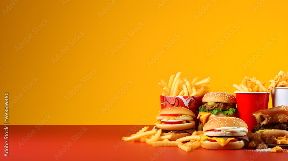 Junk Food-themed Background Image, Perfect for Adding a Dash of Fun to ...