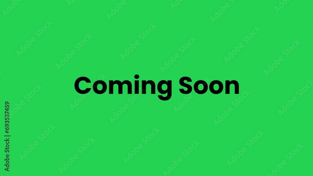 Stir excitement with a 'Coming Soon' text animation, featuring ...