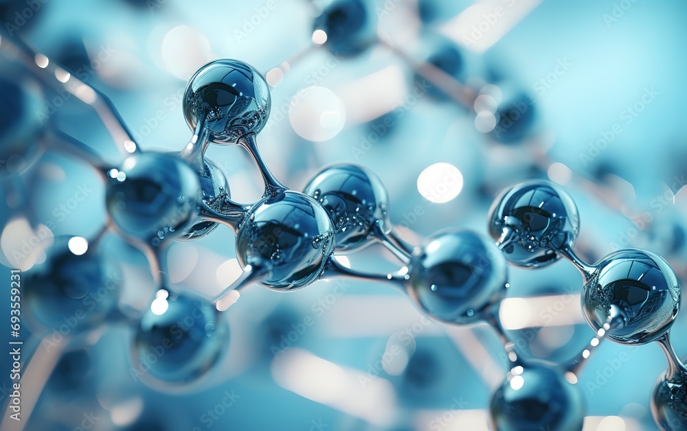 Complex Molecular Structure - A detailed overview of the atoms and ...