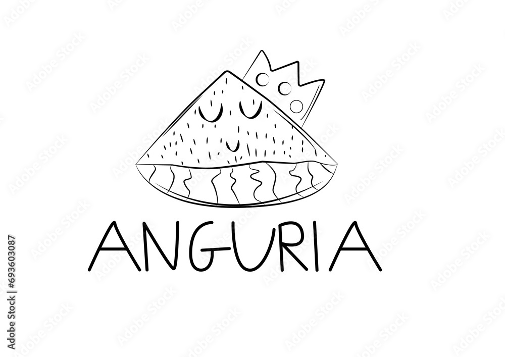 Stampa, anguria, anguria disegno, disegno facile per bambini, disegno ...