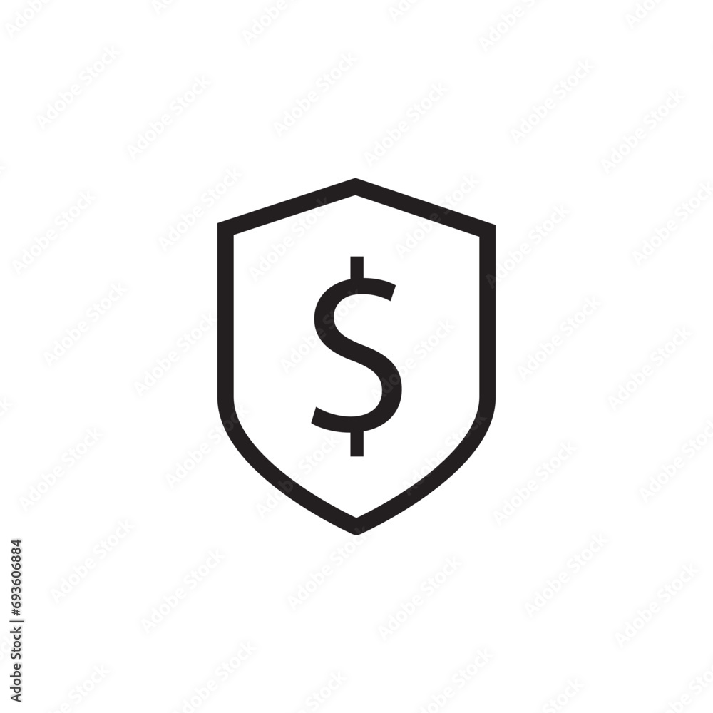 Vetor de Set of security shield icons, security shields logotypes with check mark and padlock ...