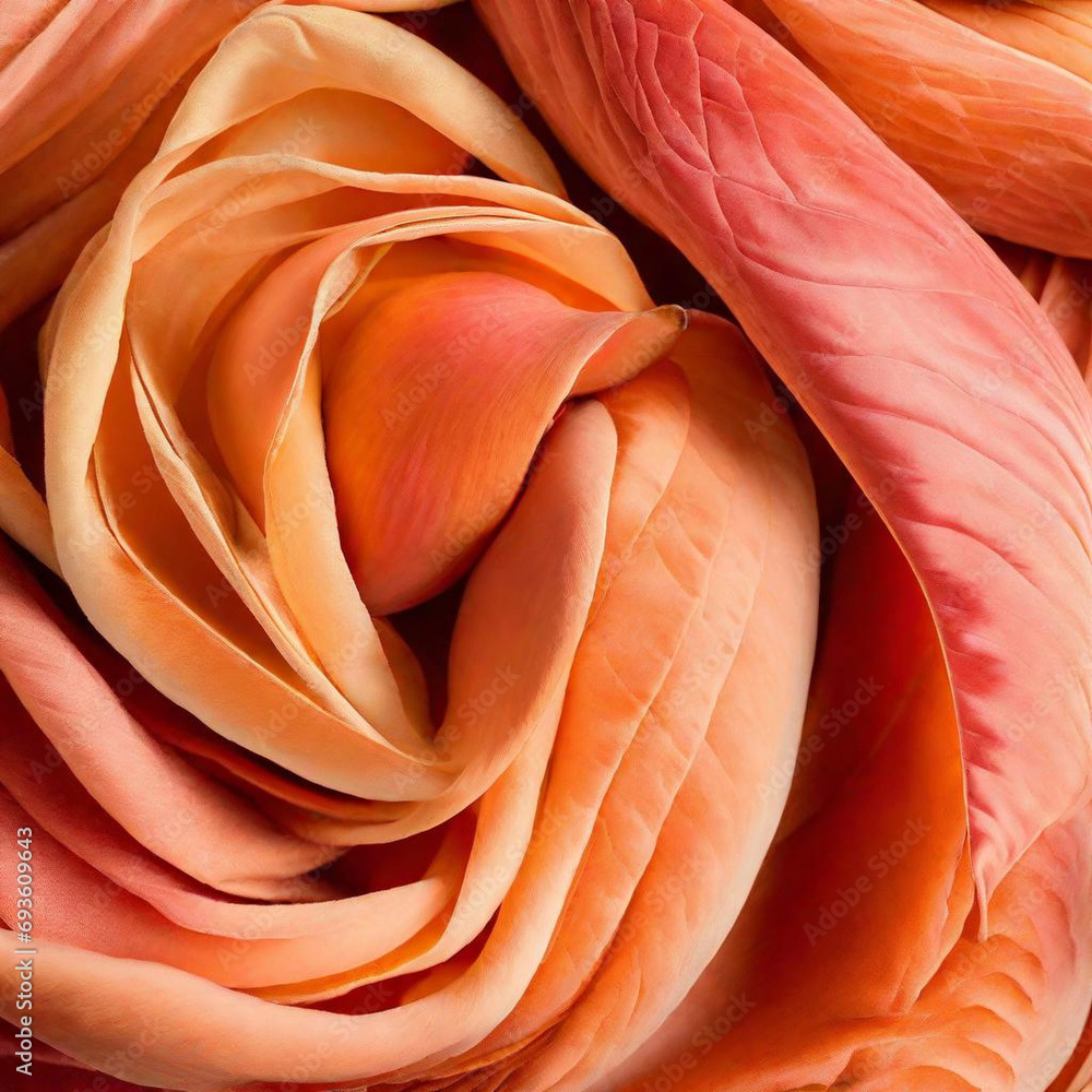 Imagen close up de flor color durazno en tonos claros donde se ven a ...