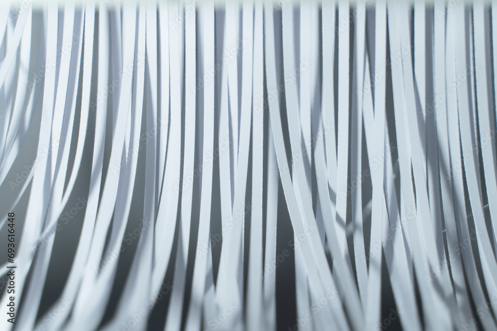 Foto de Paper coming out of the machine being destroyed. for security ...