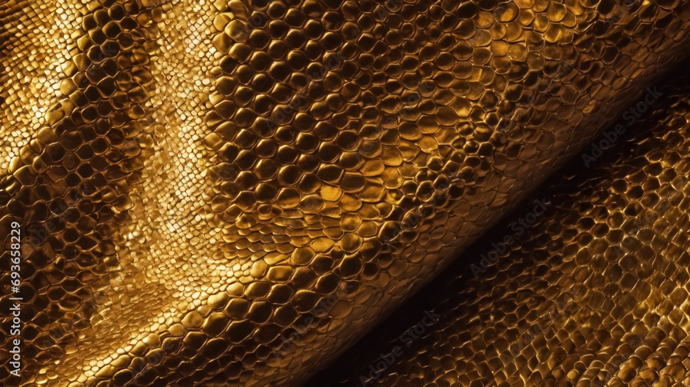 skin golden snake luxury texture or background.Created with Generative ...