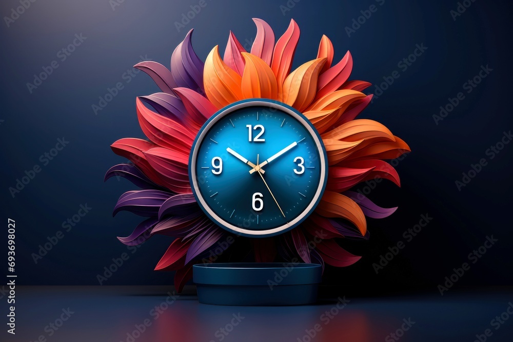 Mockup 3d clock,countdown, happy new year concept Stock Illustration ...