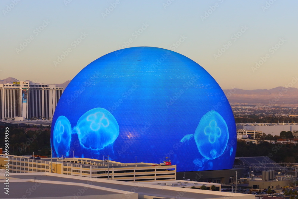 The Sphere in Las Vegas - It’s a 18,000 seat spherical shaped ...