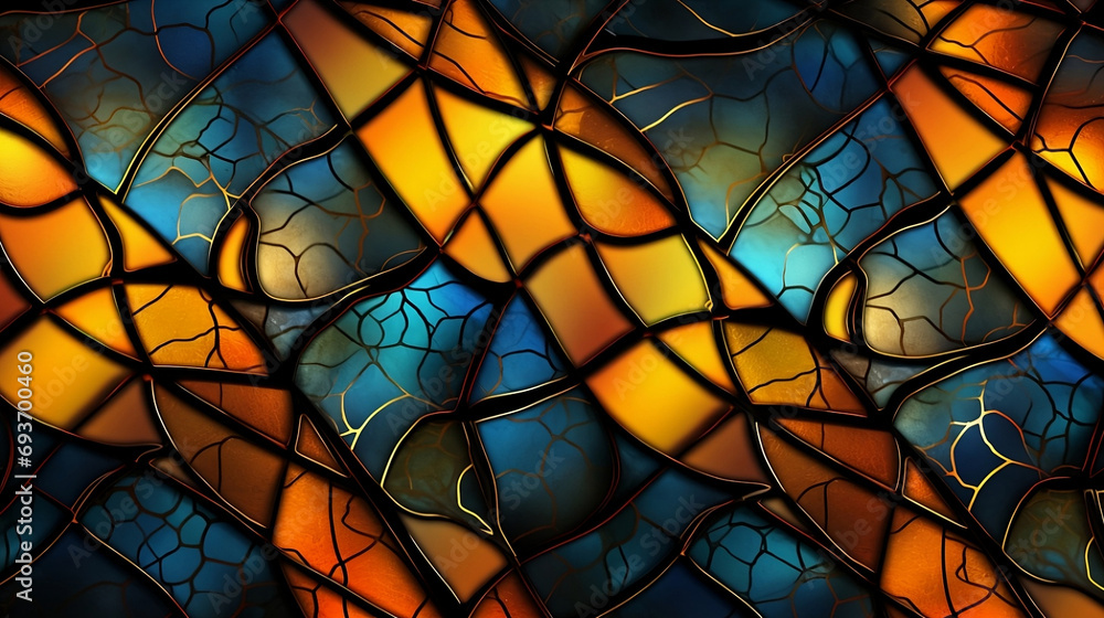 stained glass texture, in the style of dark yellow and dark bronze ...
