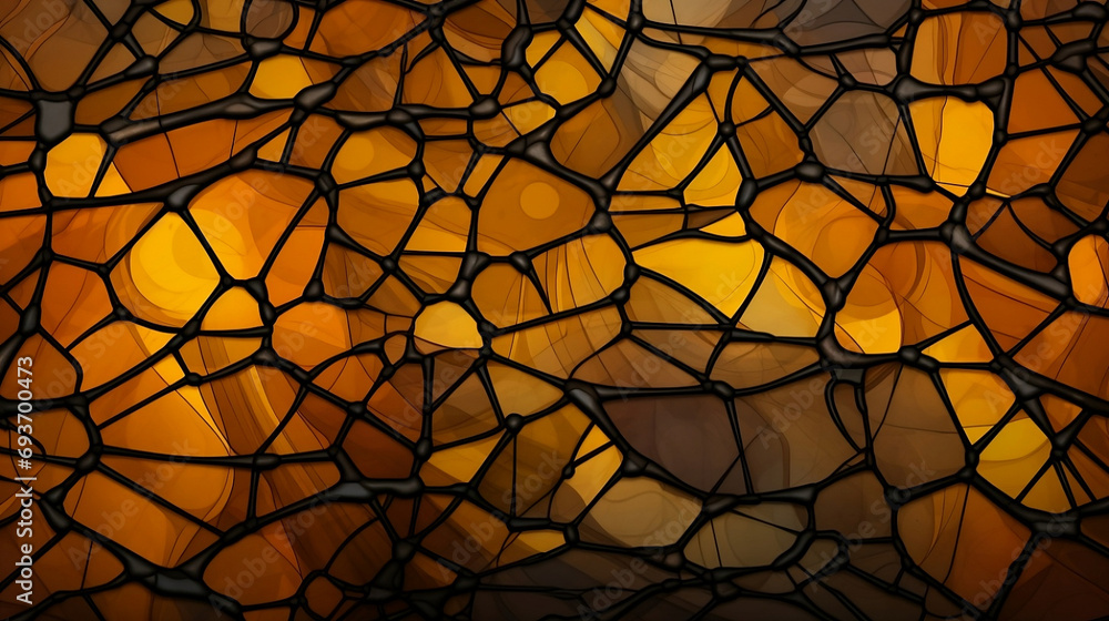 stained glass texture, in the style of dark yellow and dark bronze ...