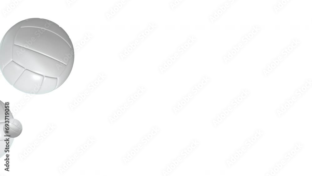 3D Volleyball Ball Transitions Animation. 3 Items. 4K. Alpha Channel ...