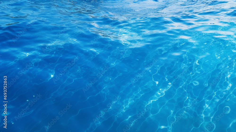 Tranquil Blue Ocean Water Texture: Abstract Background with Serene ...