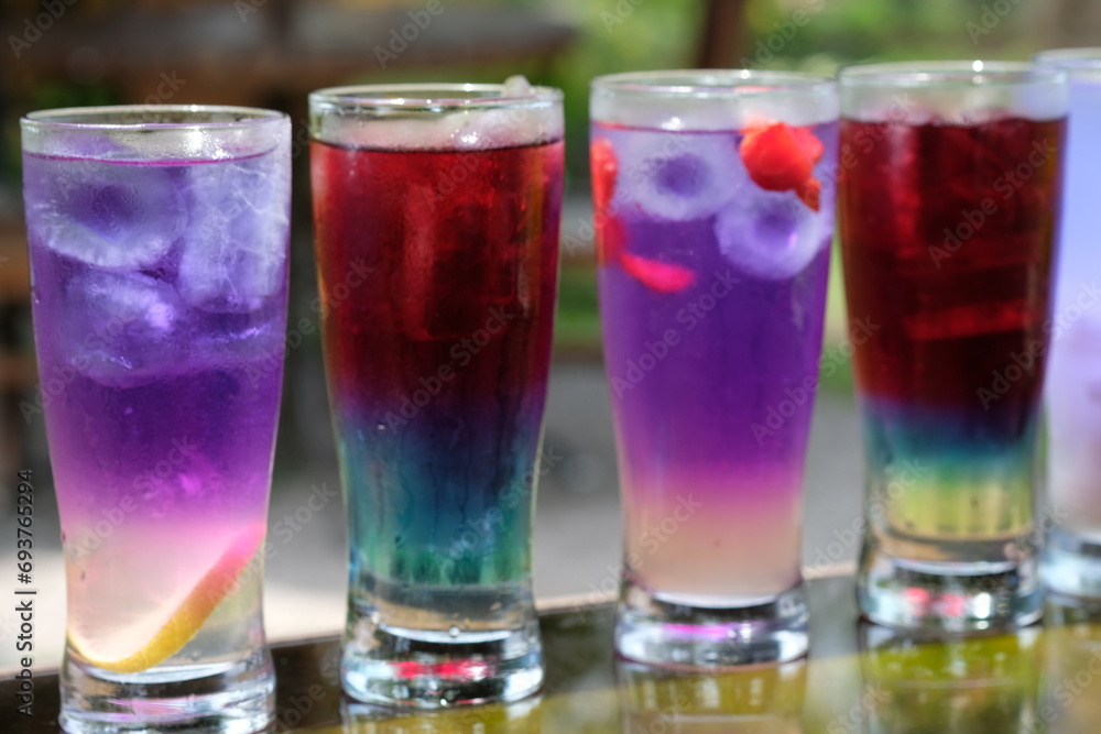 Es Bunga Telang Rosella is Fresh drink made from telang flower (Asian ...