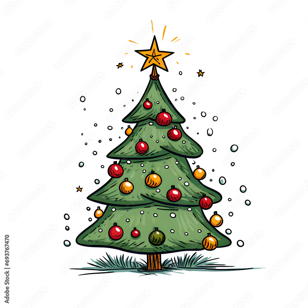 Weihnachtsbaum Clip Art Grafik / Weihnachtsbaum Symbol / Weihnachtsbaum ...