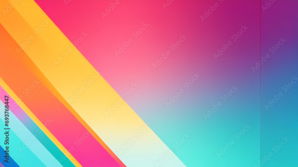 분홍색 파란색 보라색 녹색과 노란색으로 칠해진 일몰 하늘 색상이 있는 다채로운 수채색 배경 템플릿이나 웹 사이트 배경을 위한 사람이 없는 국경에 추상적인 아름다운 그림