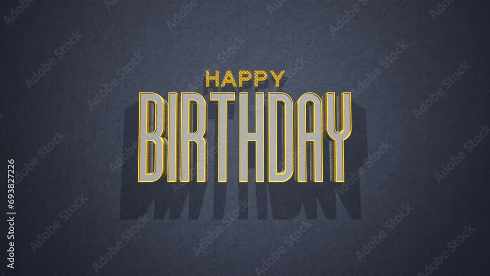 A stylish and elegant dark blue birthday card with a glossy finish ...