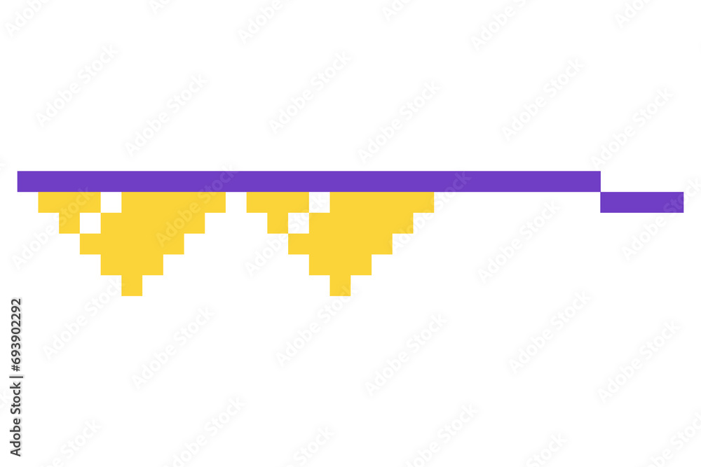 Pixel glasses meme. Like a boss meme. Pixelation, accessory optical ...