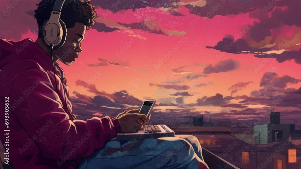 Lofi animation Lofi Hip Hop, Character Design, Simple Plan, Colors ...