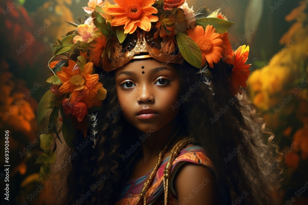 Vibrant Africa Day poster featuring an African woman in colorful ethnic ...