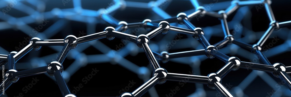 Graphene Atomic Structure Representation Stock Illustration | Adobe Stock